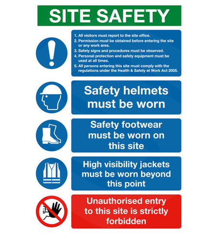 Site Safety Notice Sign – Safety Hub Ghana